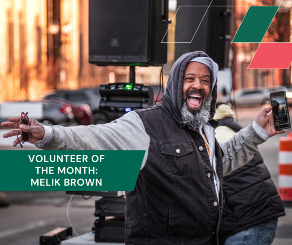February Volunteer of the Month: Melik Brown | Downtown Lansing Inc